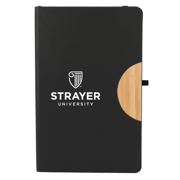 STRAYER 5.5" x 8.5" Kaya Recycled and Bamboo JournalBook - BLACK – Strayer Gift Store