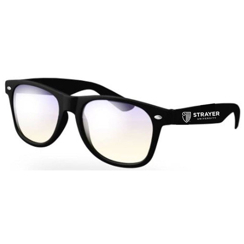 STRAYER Blue Light Blocking Retro Glasses - Black – Strayer Gift Store